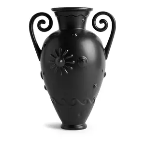 L'Objet Pantheon 11.5 Vase - Black