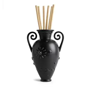 L'Objet Pantheon 11.5 Vase - Black