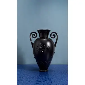 L'Objet Pantheon 11.5 Vase - Black