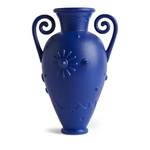 L'Objet Pantheon 11.5 Vase - Blue