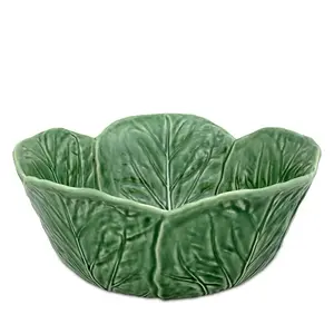 BORDALLO PINHEIRO Cabbage Salad Bowl, 115 Oz - Green
