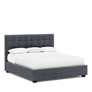 BERNHARDT Avery Queen Bed With 54.5 Headboard Charcoal Gray/b384-010