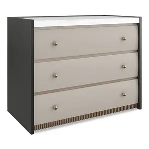 CARACOLE Avignon Bronze Nightstand - White/black