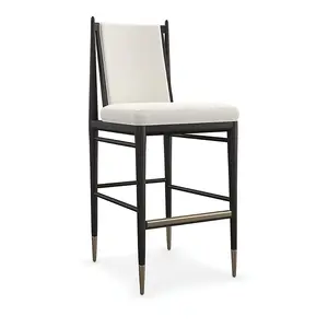 CARACOLE Unity Dark Bar Stool - White/black