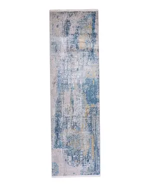FEIZY Cadiz 8663890f Runner Area Rug, 3'1 X 10 - Blue/gray