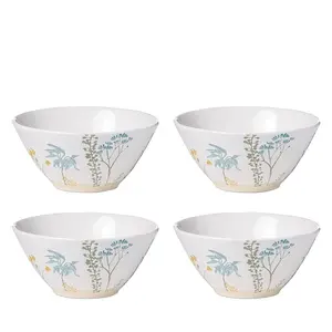 LENOX Wildflowers All-purpose Bowls, Set Of 4 - White