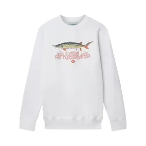 Casablanca X Caviar Kaspia Casa Kaspia Sweatshirt - White