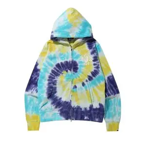 A BATHING APE Tie Dye Full Zip Hoodie