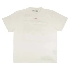 Off-White Stencil Logo T-shirt /red - White