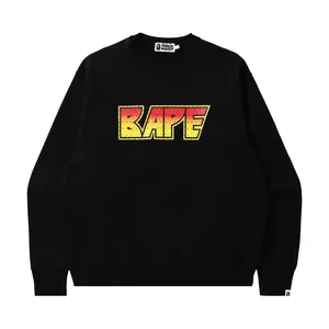 A BATHING APE Crystal Stone Relaxed Crewneck