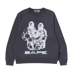 A BATHING APE Relaxed Fit Crewneck - Black