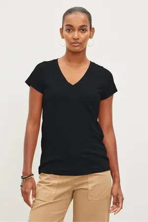Velvet By Graham & Spencer V Neck T-shirts For Women