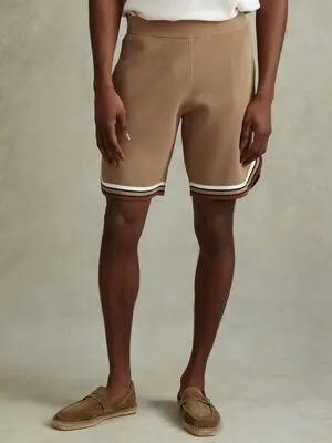 REISS Jack Knitted Elasticated Waist Shorts
