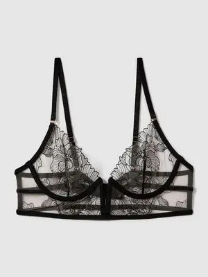 Bluebella Sheer Mesh Embroidered Bra