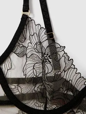 Bluebella Sheer Mesh Embroidered Bra