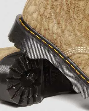 Dr. Martens 1460 Made In England Heavy Emboss Hairy Suede Boots - Tan,brown