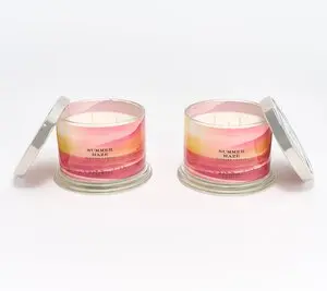 HOMEWORX BY SLATKIN + CO. S/2 Summer Haze 14oz. Candles - One-color