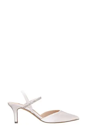 Nina Billie Slingback Pointed Toe Pumps - Ivory