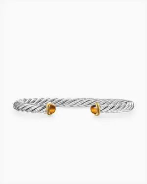 David Yurman Cable Cuff Bracelet With - Tigers Eye