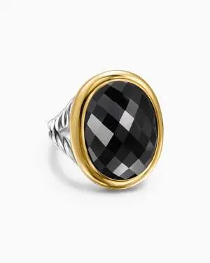 David Yurman David Yurman Albion® Oval Ring With Amethyst Black Onyx