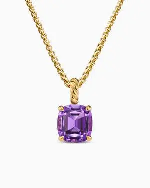 David Yurman Marbella Pendant In 18k Yellow Gold With - Amethyst