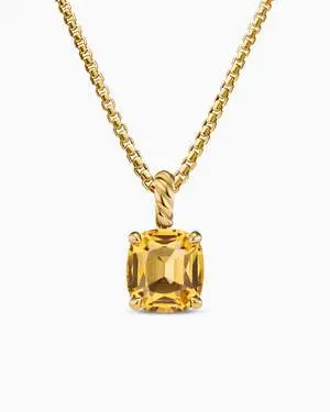David Yurman Marbella Pendant In 18k Yellow Gold With - Citrine