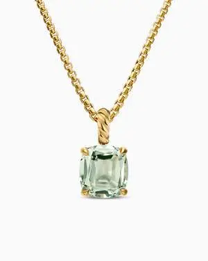 David Yurman Marbella Pendant In 18k Yellow Gold With - New Prasiolite