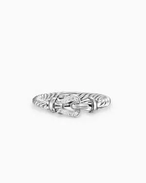 David Yurman Petite Buckle Ring - Diamond