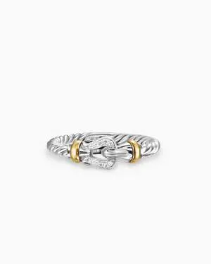 David Yurman Petite Buckle Ring - Diamond