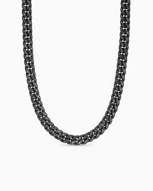 David Yurman Curb Chain Necklace - Black Diamond