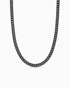 David Yurman Curb Chain Necklace - Black Diamond