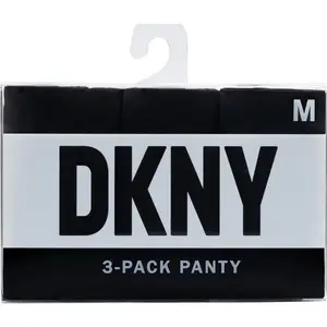 Dkny Assorted 3-pack Cut Anywhere Thong - Dk Black