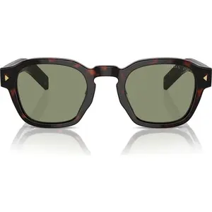 Prada 52mm Polarized Sunglasses - Green