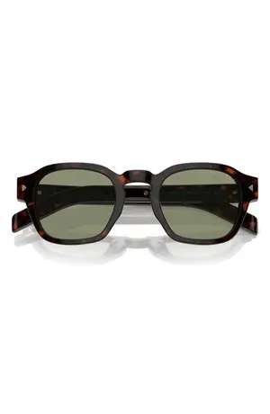 Prada 52mm Polarized Sunglasses - Green