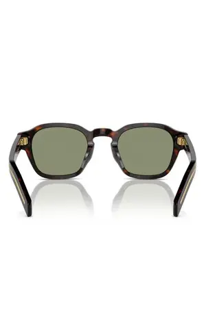 Prada 52mm Polarized Sunglasses - Green