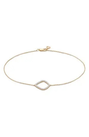 Monica Vinader Riva Kite Lab-created Pavé Diamond Bracelet - 14k Gold