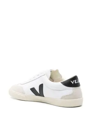 VEJA White Volley Leather Sneakers