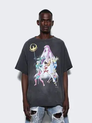 Saint Michael X Saint Seiya Tee - Black | Editorialist