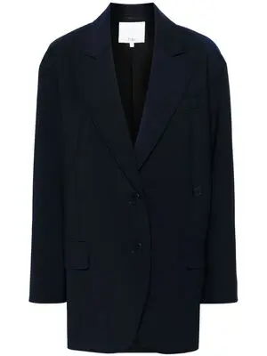 Tibi Liam Single-breasted Blazer - Blue