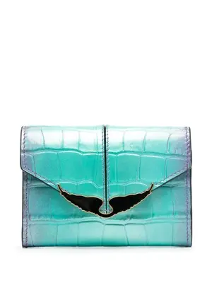 Zadig&Voltaire Borderline Metal-wings Wallet - Blue