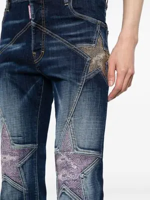 Dsquared2 Super Star Rhinestone-embellished Jeans