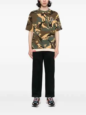 AAPE BY *A BATHING APE Camouflage-print Cotton T-shirt