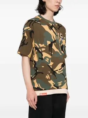 AAPE BY *A BATHING APE Camouflage-print Cotton T-shirt