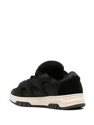 SANTHA Panelled Sneakers - Black