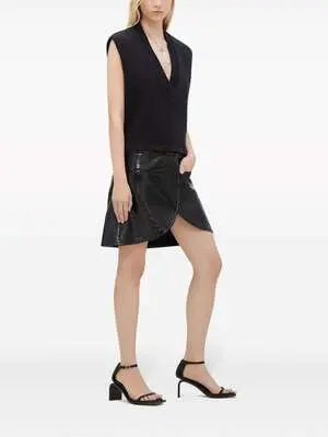COURREGES Logo-appliqué Vest - Black