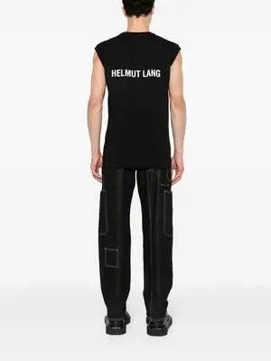 Helmut Lang Logo-print Sleeveless T-shirt