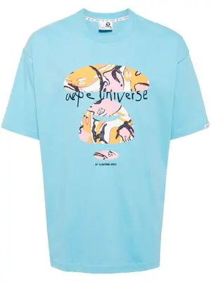 AAPE BY *A BATHING APE Theme Graphic-print Cotton T-shirt