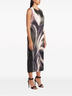 Simkhai Evana Watercolour-effect Midi Dress