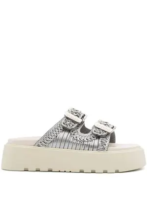 Casadei Two Tone Sandals For Women
