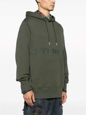 Givenchy 4g-embroidered Cotton Hoodie